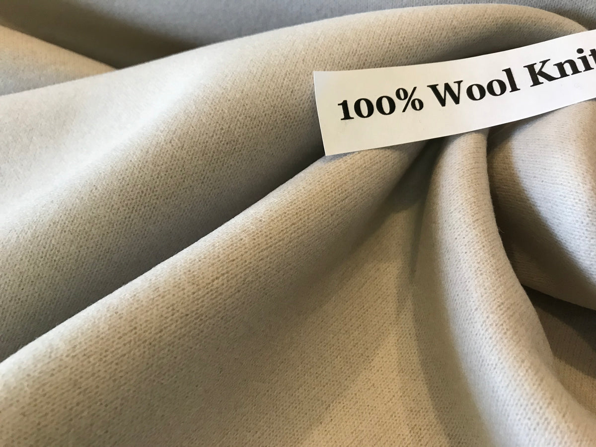Stone 100% Wool Firm Knit. 1/4 Metre Price – Darrell Thomas Textiles