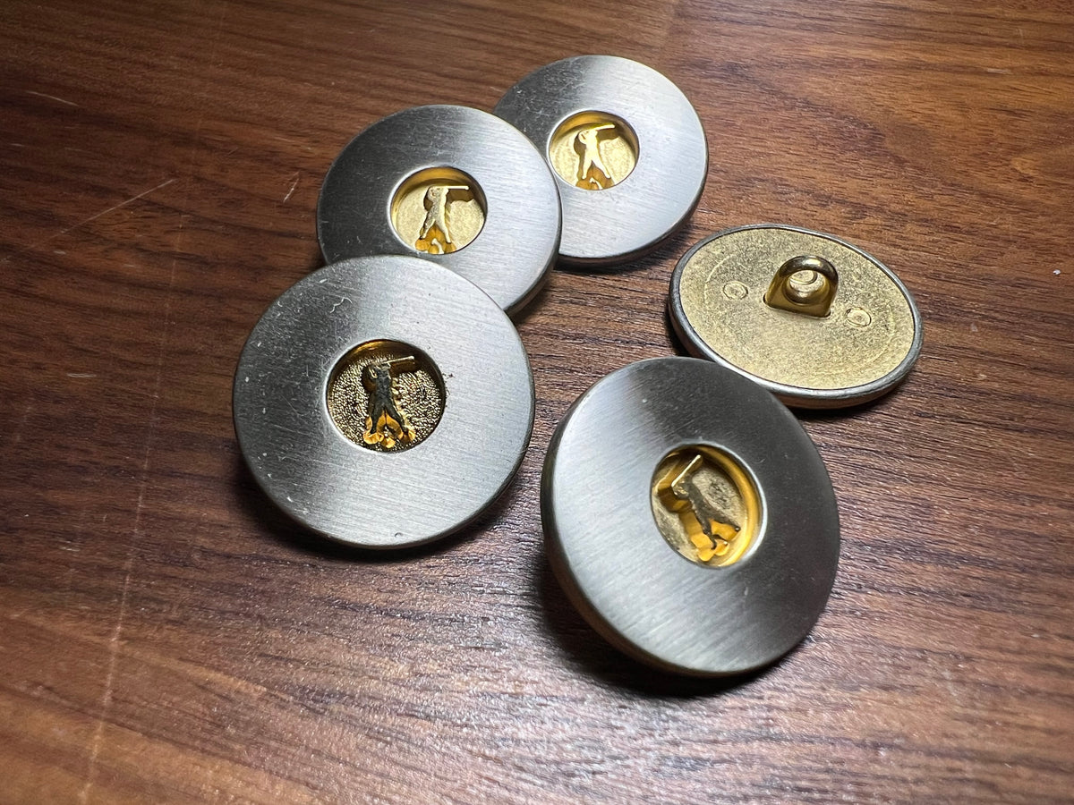 Silver & Gold Golfer Suiting Button Price per Button – Darrell Thomas ...