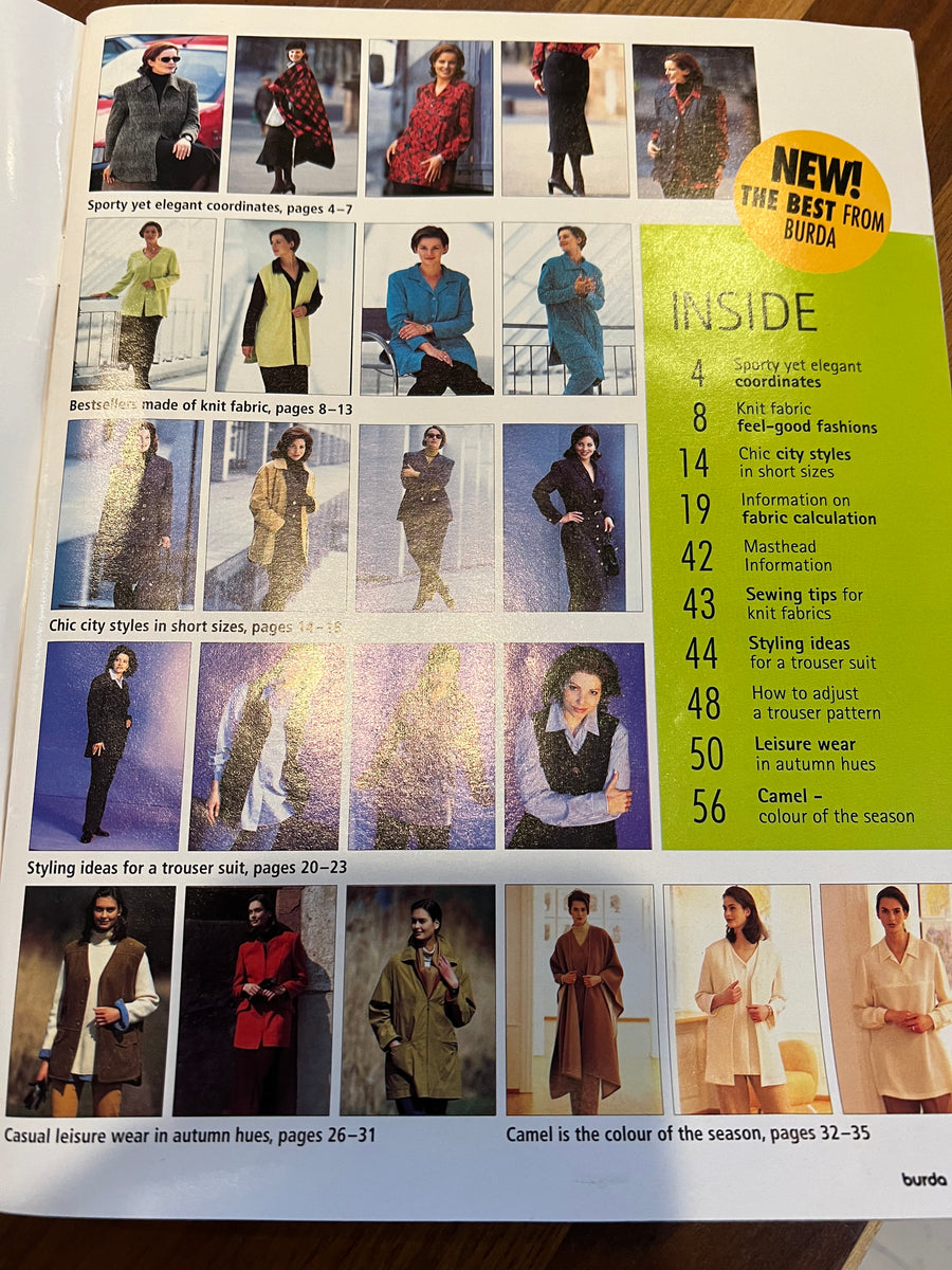 Vintage Burda Plus World of Fashion March 1997 – Darrell Thomas Textiles