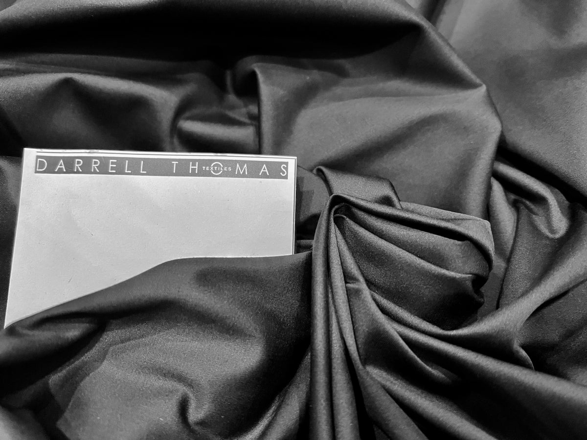 Midnight Black Shirting 97% Cotton 3% Spandex 1/4 Metre Price – Darrell ...