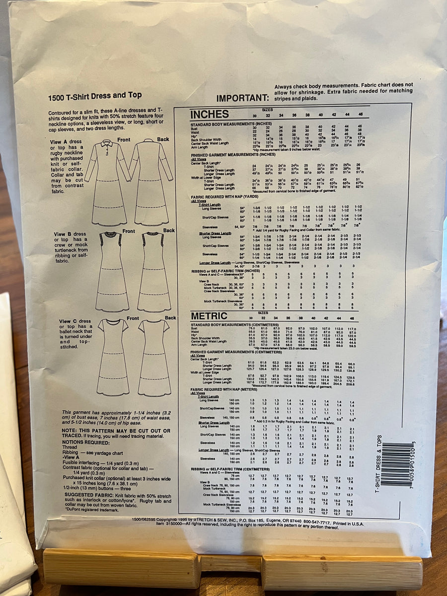 Ann Person Collectibles Sewing Pattern #1500 – Darrell Thomas Textiles