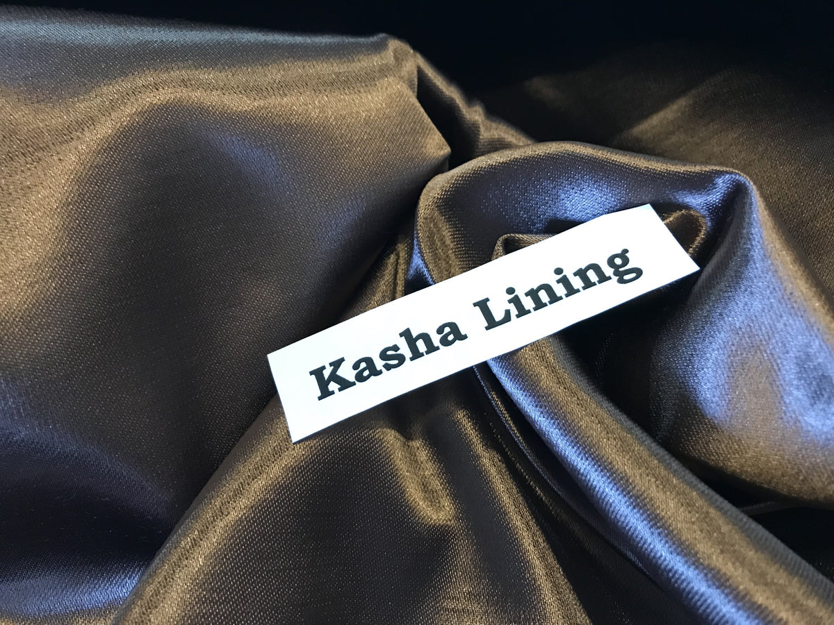 #1438 Mocha Kasha Lining Remnant – Darrell Thomas Textiles