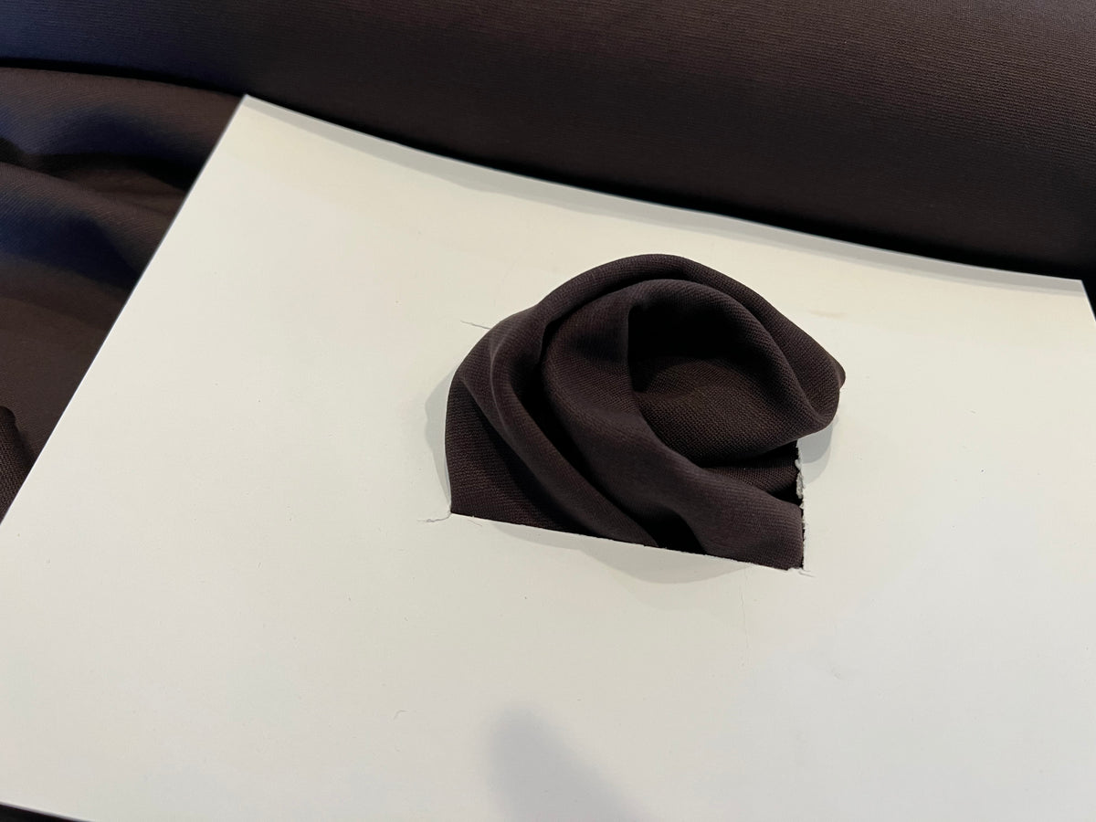 Espresso Brown Ponte 65% Rayon 30% Nylon 5% Spandex. 1/4 Metre Price ...